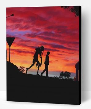 Death Note Ryuk Silhouette Paint By Numbers - Paint By Numbers PRO