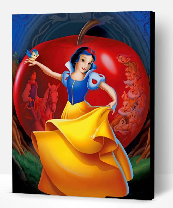Snow White And The Apple NEW Paint By Numbers - Paint By Numbers PRO