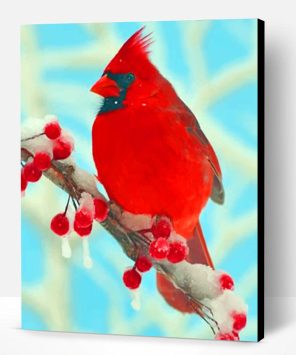 Red Cardinal NEW Paint By Numbers - Paint By Numbers PRO