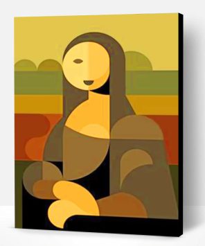 Abstract Mona Lisa NEW Paint By Numbers - Paint By Numbers PRO