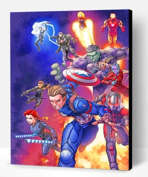 Avengers Heroes NEW Paint By Numbers - Paint By Numbers PRO