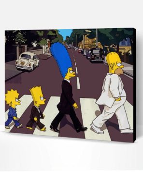 The Simpsons Beatles NEW Paint By Numbers - Paint By Numbers PRO