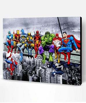 Marvel Superheroes Paint By Numbers - Paint By Numbers PRO
