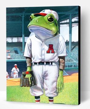 Baseball Frog Paint By Numbers - Paint By Numbers PRO