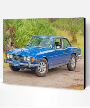 Blue Triumph Stag Paint By Numbers - Paint By Numbers PRO