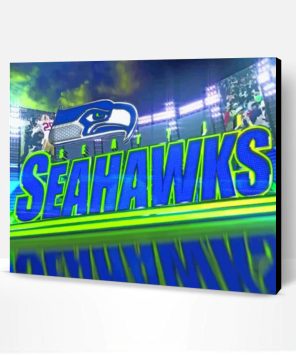 Seahawks Logo Paint By Numbers - Paint By Numbers PRO