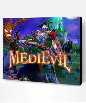Medievil Poster Paint By Numbers - Paint By Numbers PRO