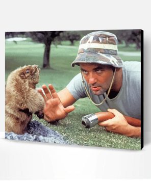 Bill Murray Caddyshack Gopher Paint By Numbers - Paint By Numbers PRO