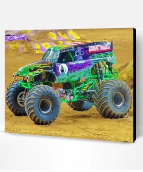 Grave Digger Paint By Numbers - Paint By Numbers PRO