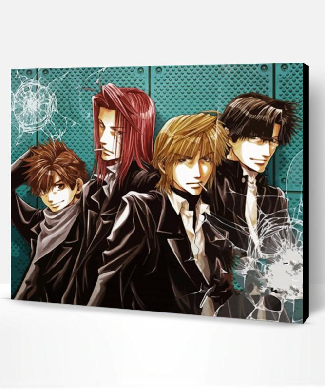 Saiyuki Anime Characters Paint By Numbers - Paint By Numbers PRO
