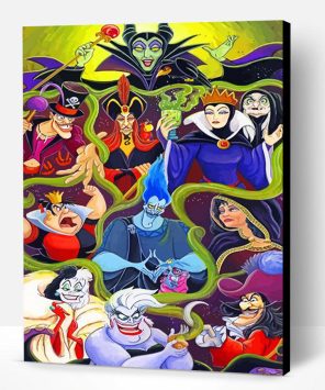 Aesthetic Disney Villains Paint By Numbers - Paint By Numbers PRO