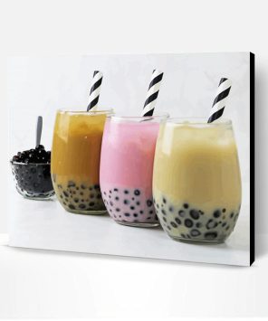 Aesthetic Boba Drinks Paint By Numbers - Paint By Numbers PRO