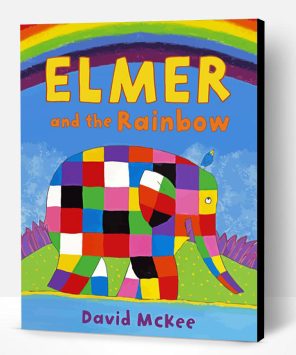 Elmer And The Rainbow Paint By Numbers - Paint By Numbers PRO