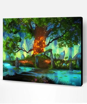 Mystical Forest Paint By Numbers - Paint By Numbers PRO