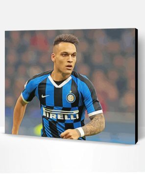 Lautaro Martinez Football Player - Paint By Numbers - Paint By Numbers PRO